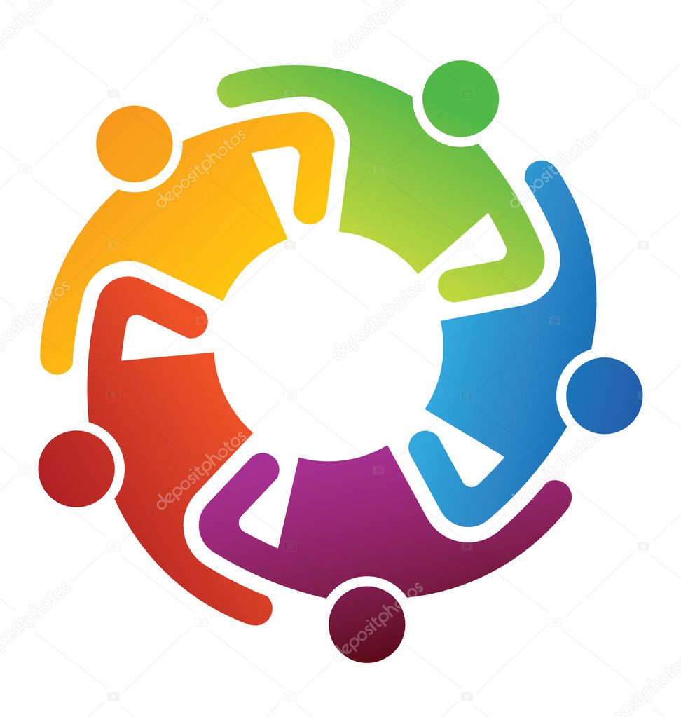 Teamwork Share — Stock Vector © deskcube #17992667