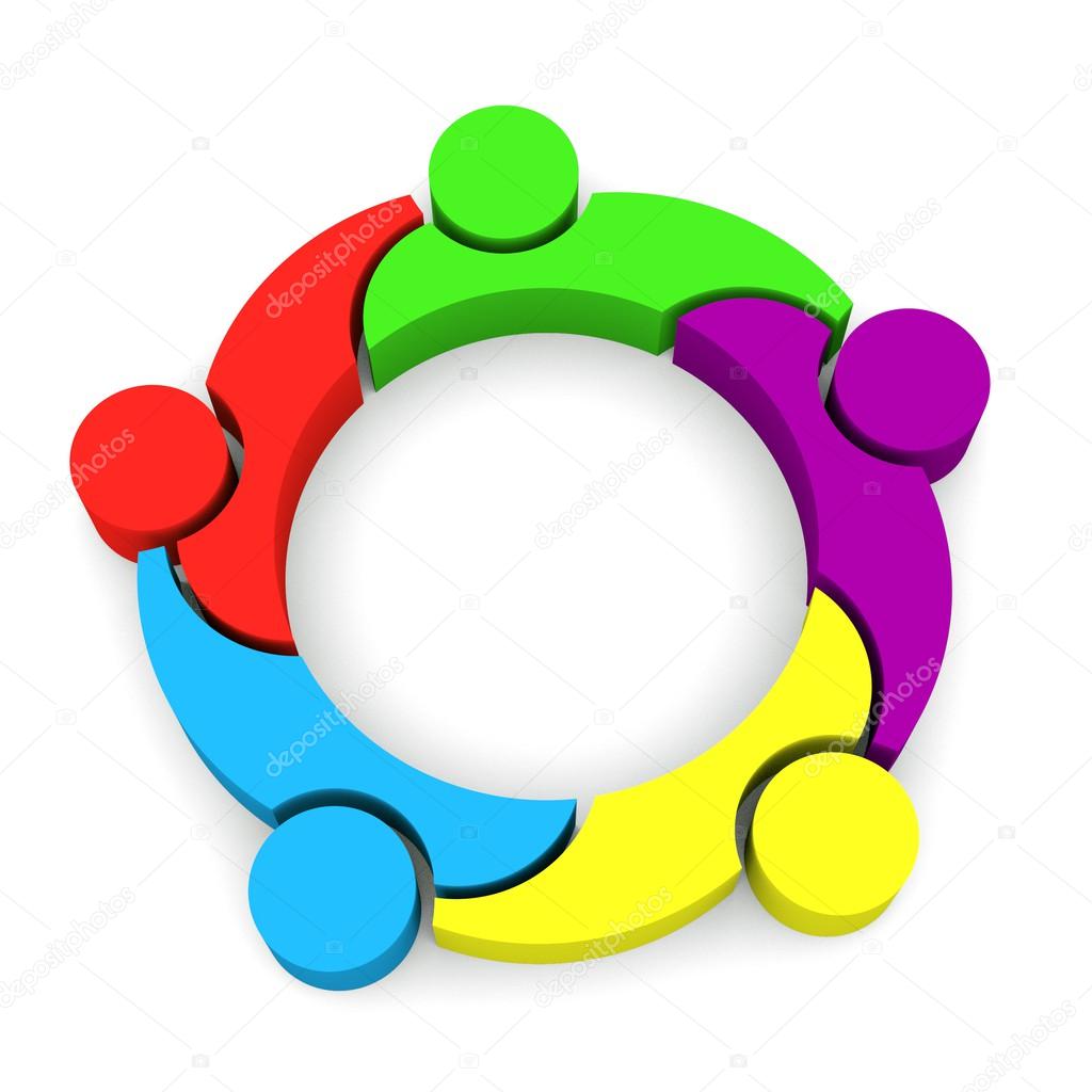 Team Family 3D Stock Photo by ©deskcube 24996481