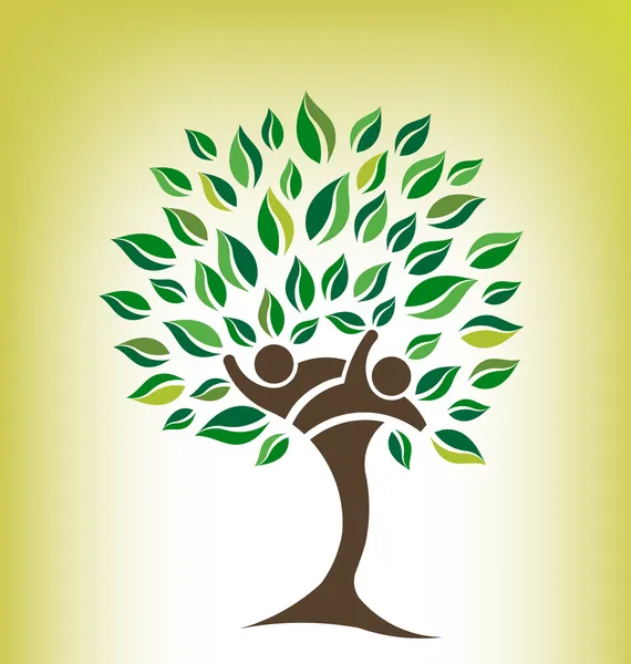 People Circle Tree Logo — Stock Vector © deskcube #35725259