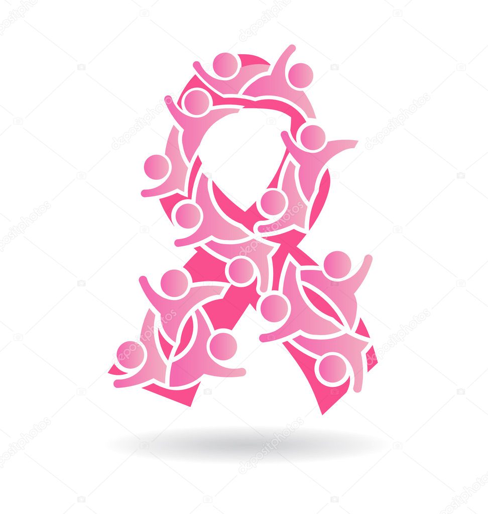 We are Strong Pink Ribbon Vector — Stock Vector © deskcube #34179605