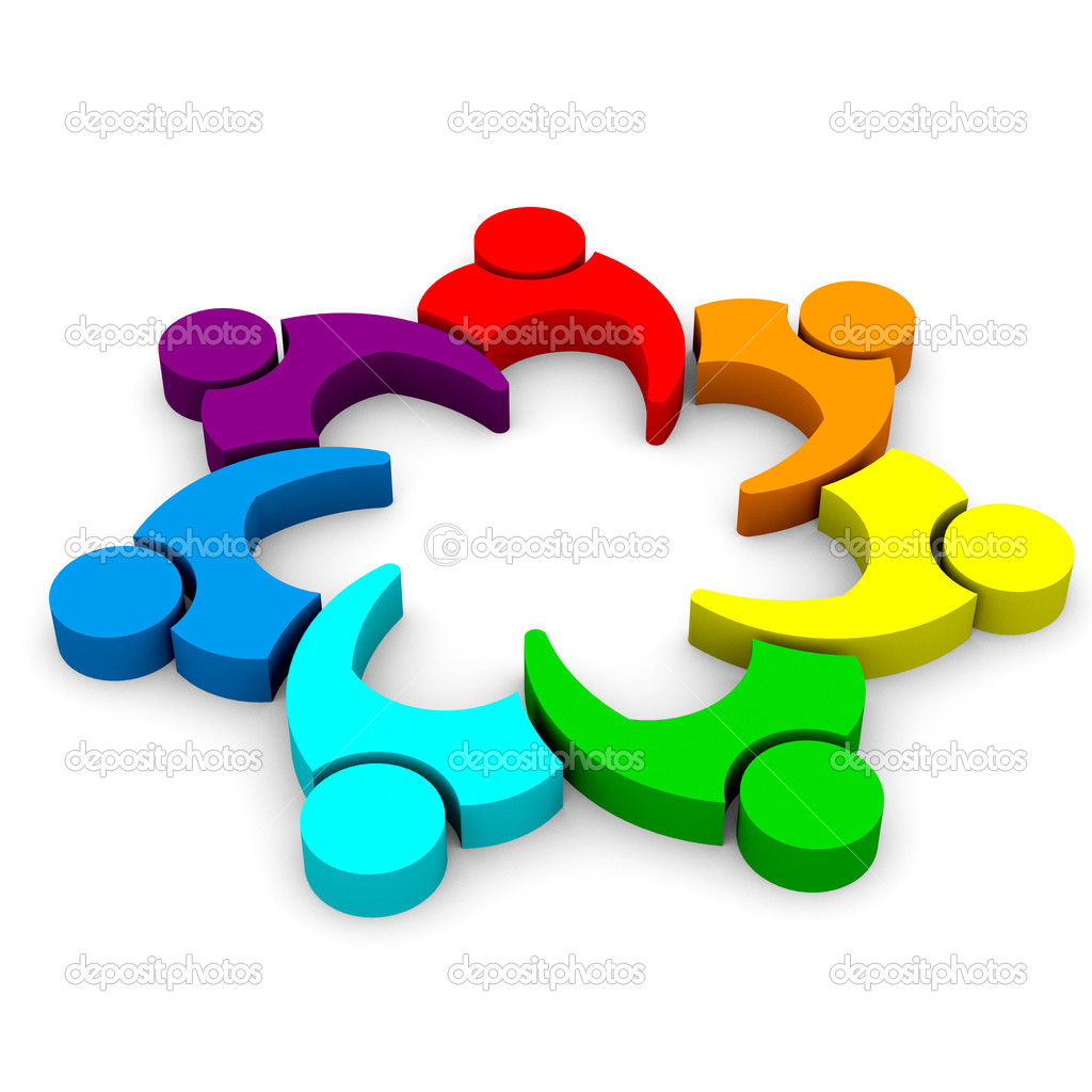 Team Business meeting - Gruppo di 7 persone - Foto Stock: Foto ...