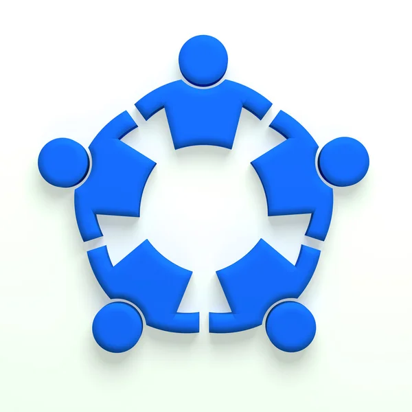 3D Logo Business Icon People Strong 5 — Stock Photo © deskcube #38528993