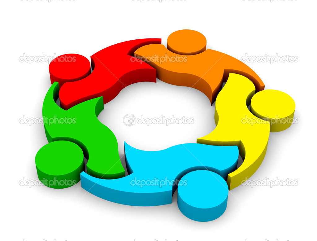 Icono 3D Trabajo en equipo Soporte 5. Grupo de personas 2023