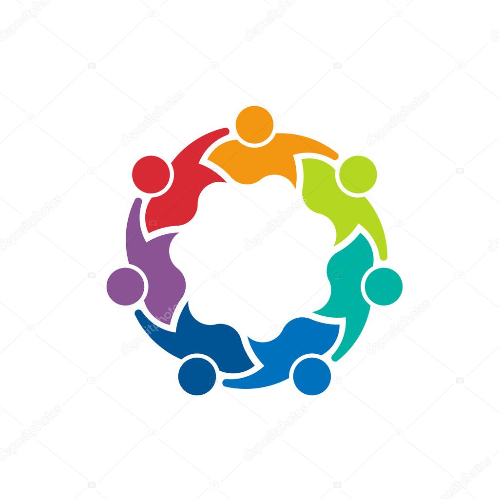 Teammates 7 image logo Stock Vector Image by ©deskcube #46472283