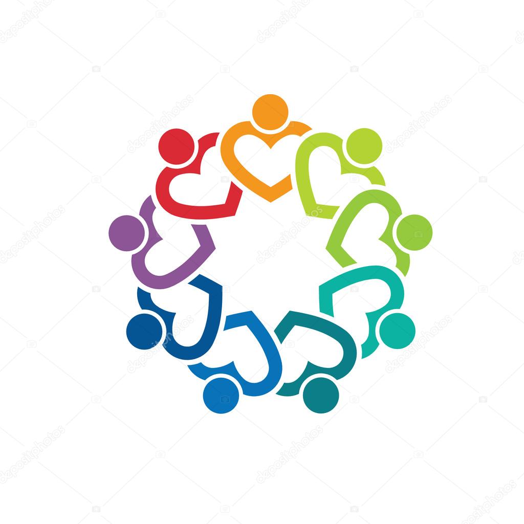 Team Heart 9 image logo — Stock Vector #46472291