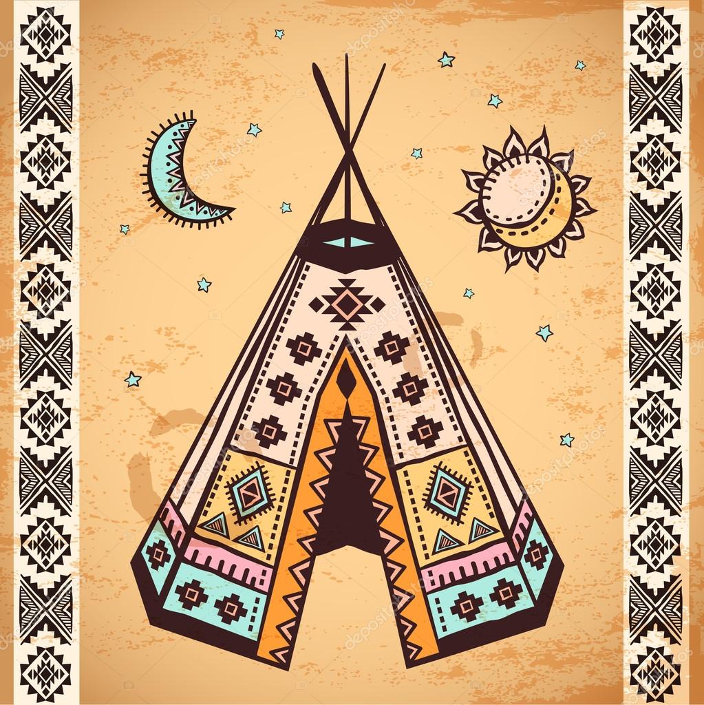 Tribal indígena conjunto de símbolos — Vetor de Stock © transiastock ...