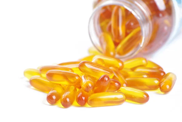 Fish oil capsules — Stock Photo © xjbxjhxm #21959091