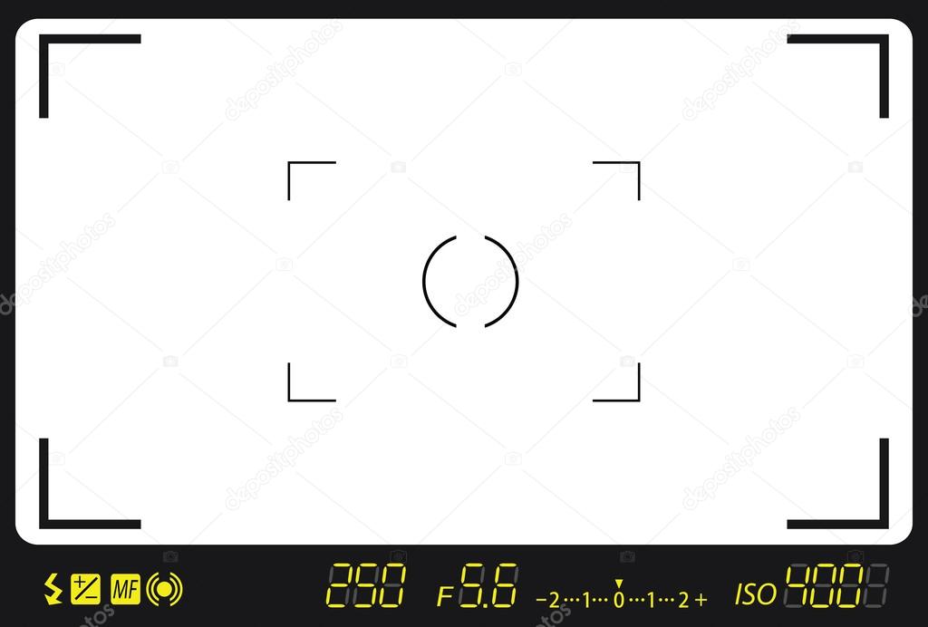 Camera viewfinder ⬇ Vector Image by © mtkang | Vector Stock 23057330