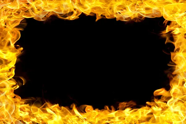 Fire border with flames — Stock Photo © mtkang #8582047