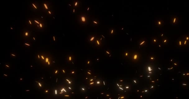 Render Flying Fire Embers Video Overlay Effect War Burning Scene Stock ...