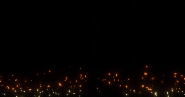 Render Flying Fire Embers Video Overlay Effect War Burning Scene Stock ...