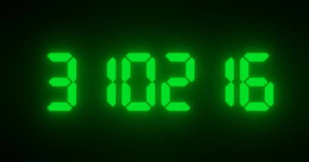 Render Counting Numbers Digital Clock Timer Busy Long Hour Concept Stock Video Footage by ...