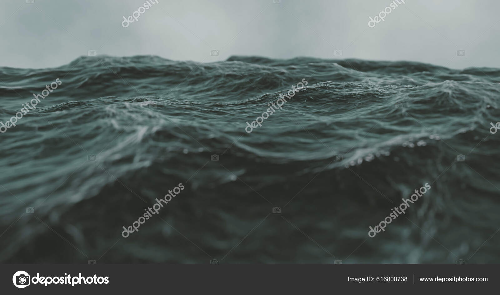 Choppy Ocean Water