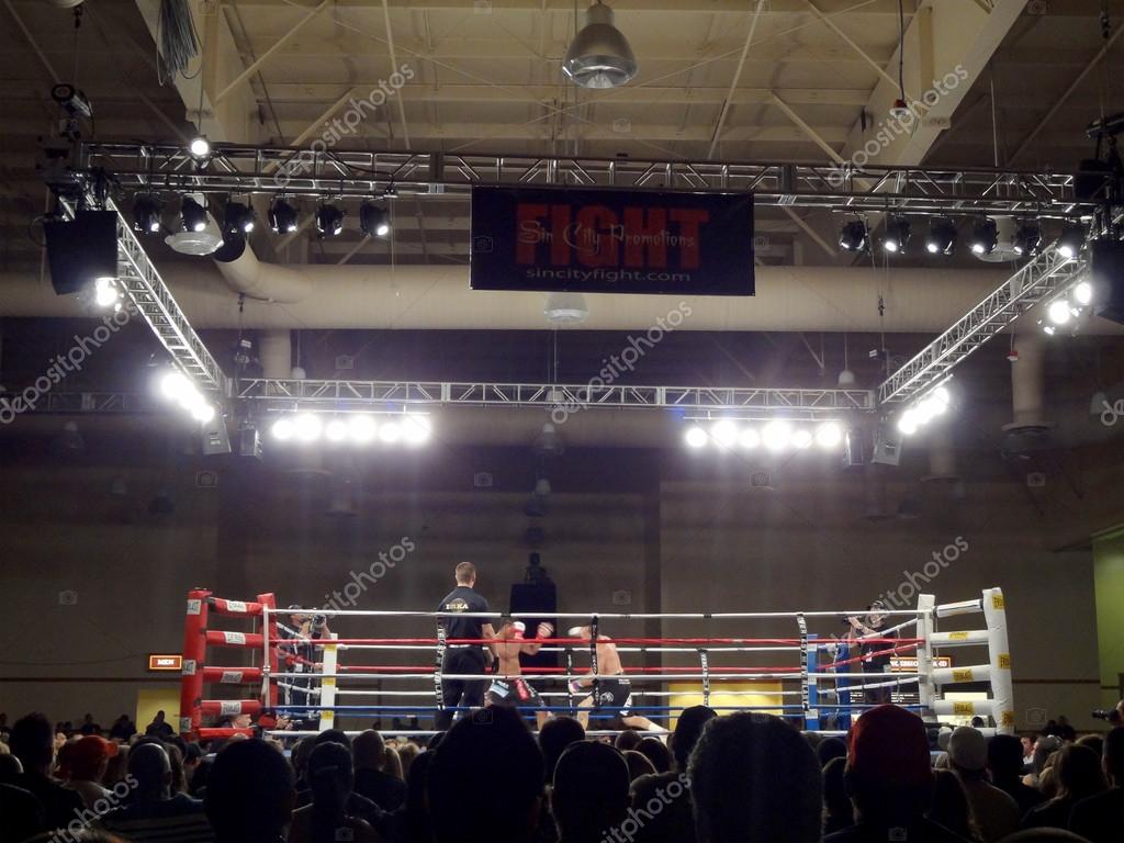 MMA Fighters swing punches at each other — Stock Editorial Photo ...