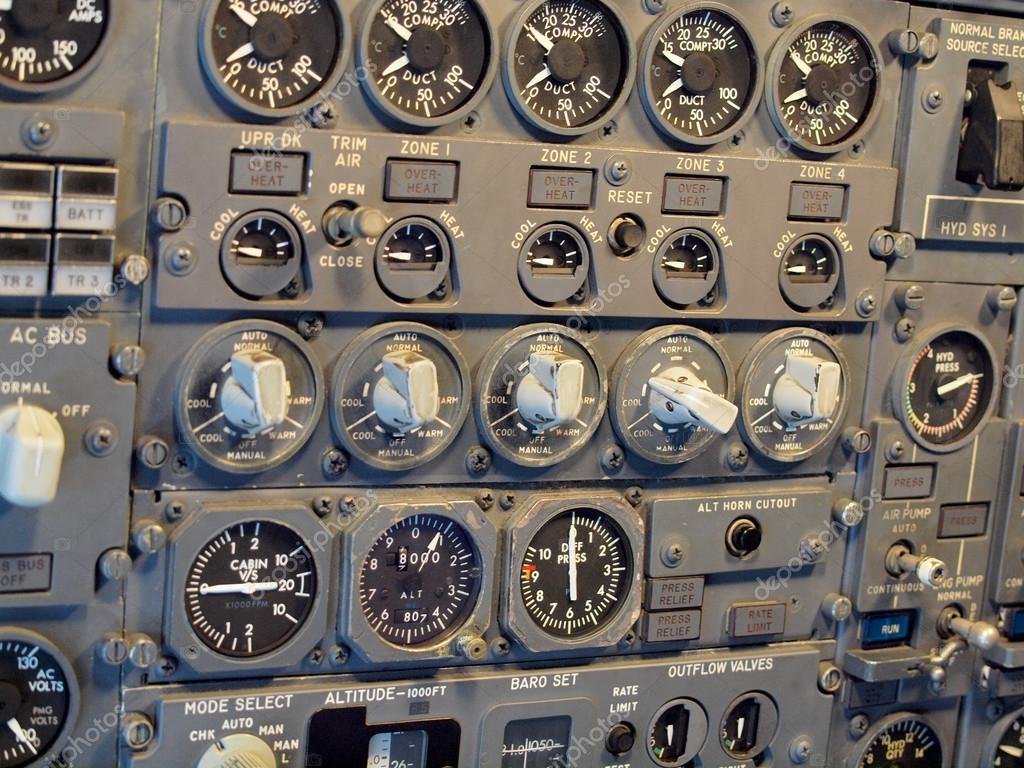 Jet aircraft cockpit Equipment Stock Photo by ©ericbvd 43774147