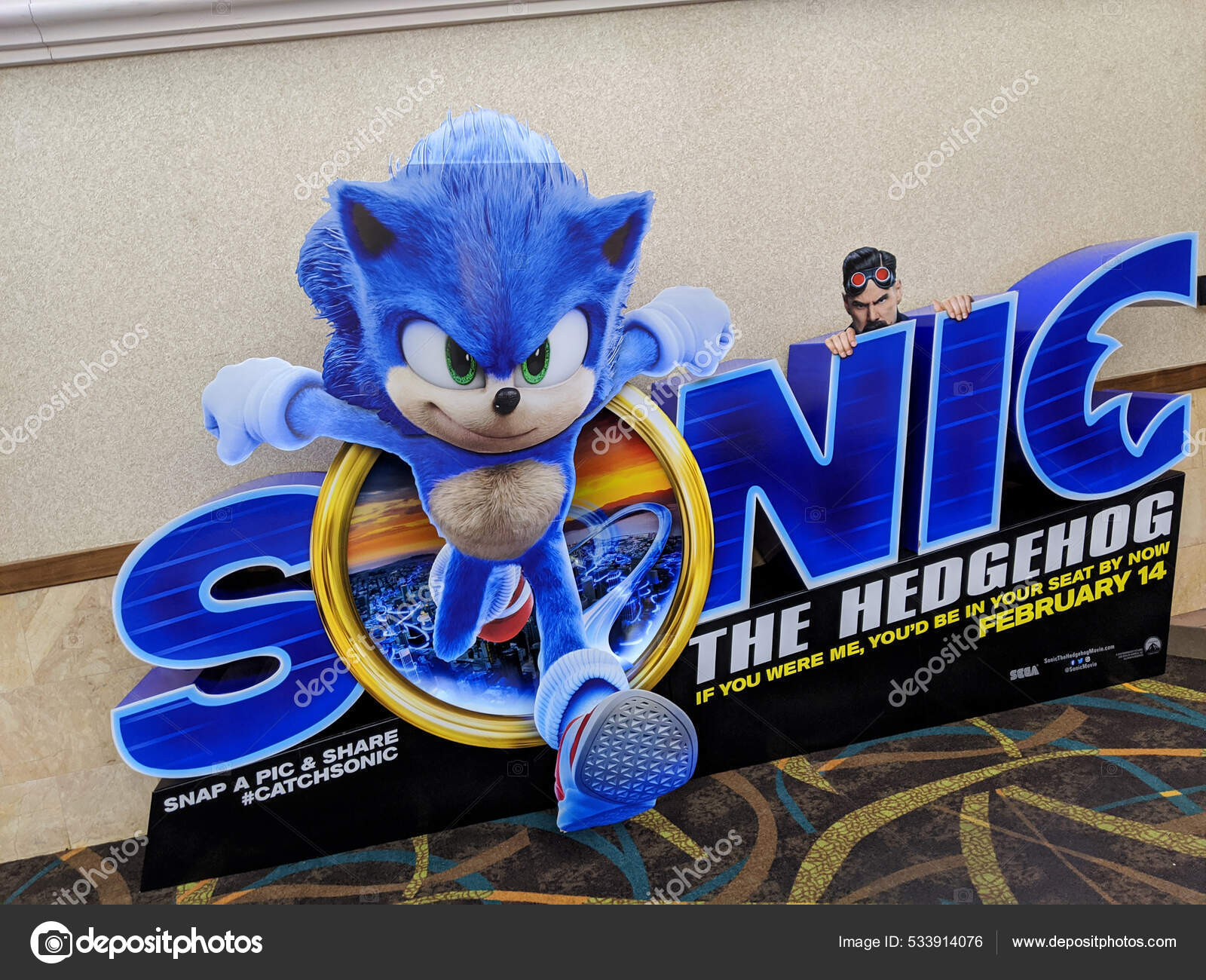 Honolulu November 2019 Sonic Hedgehog Moive Poster Movie Theater Snap ...