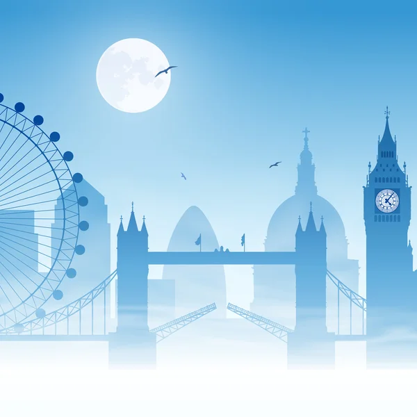 246 London skyline night Vector Images | Depositphotos