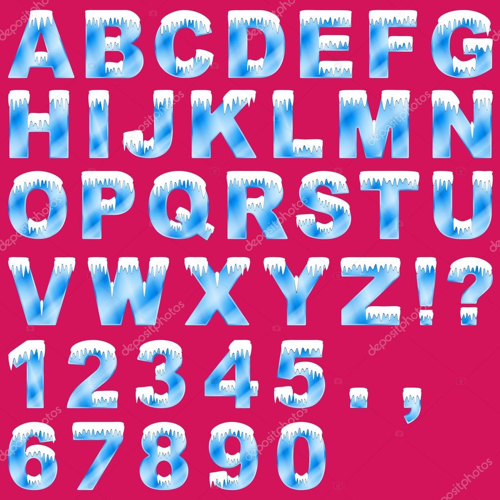 Cold Letters Stock Vector Image by ©Binkski #40887881