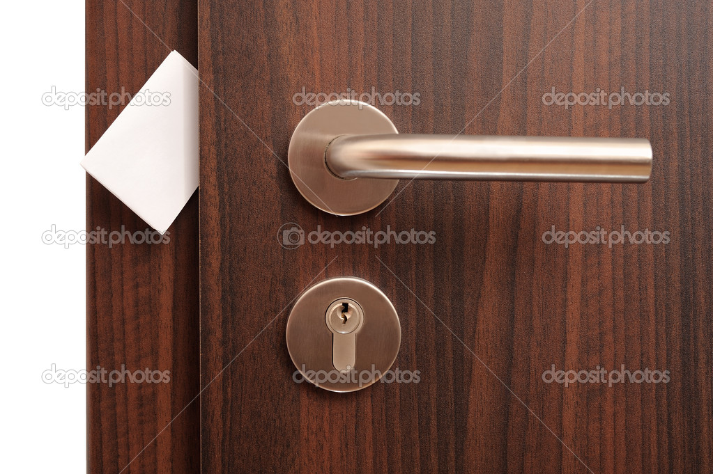 Door with a note Stock Photo by ©stefanov764 24170387
