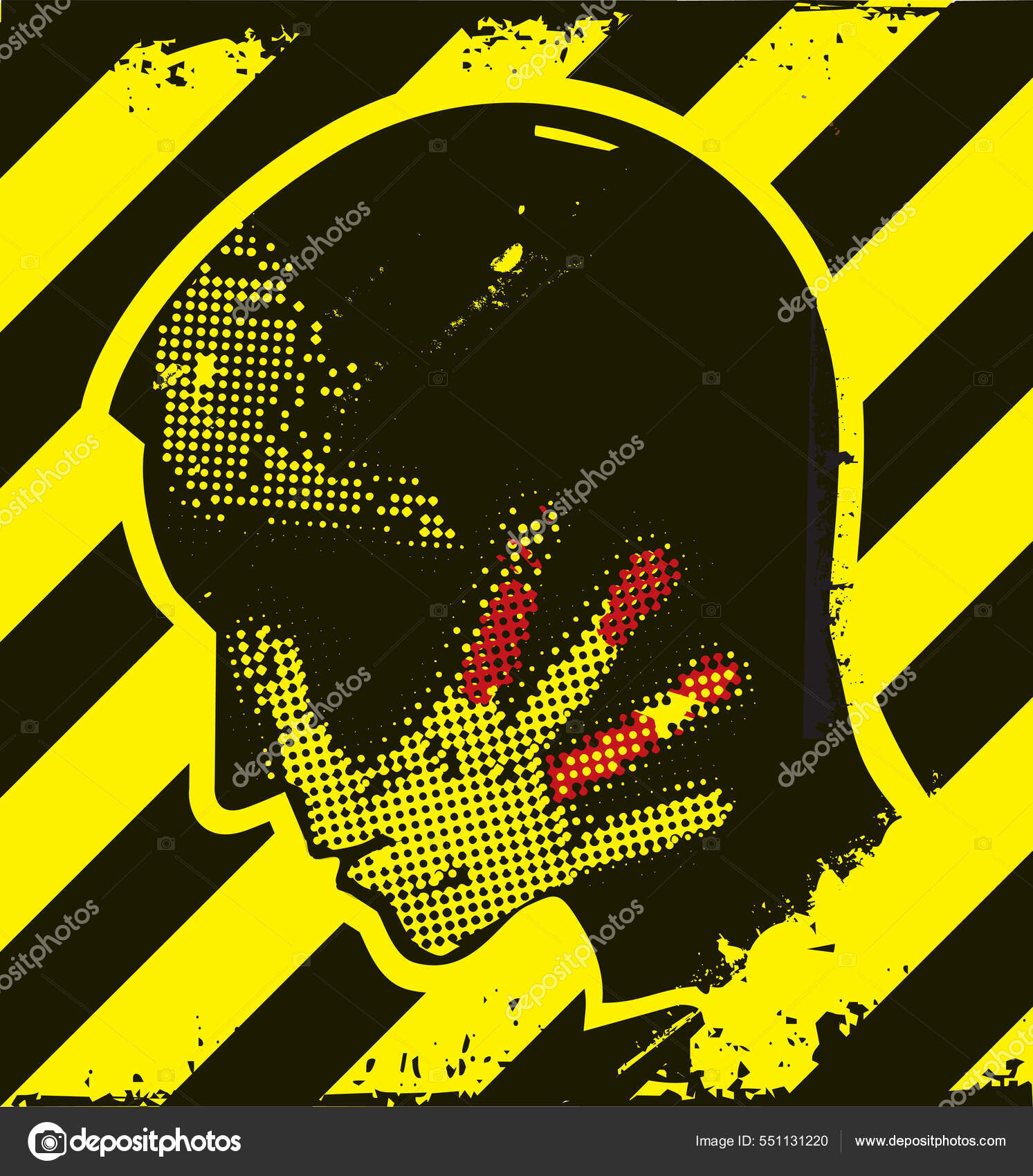 Perigo Violência Guerra Homem Deprimido Silhueta Grunge Estilizado Masculino Com Vetor de ...