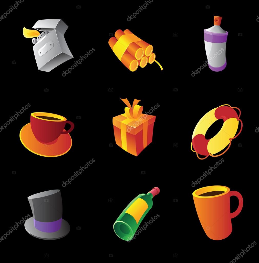 Miscellaneous icons Stock Vector Image by ©ildogesto #13475005