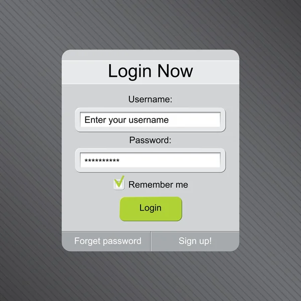 Minimal white login form design template Stock Vector Image by ...