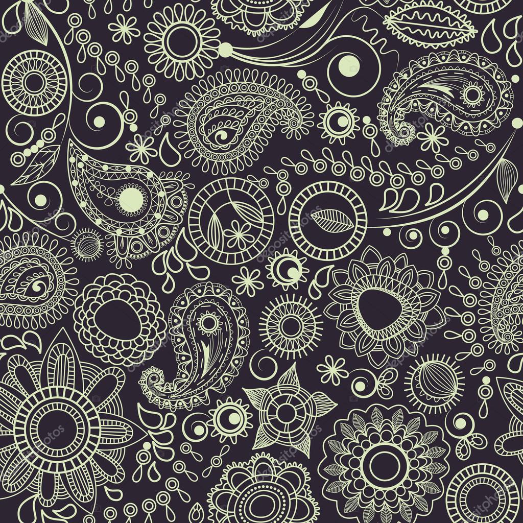 Vector floral paisley pattern — Stock Vector © Danussa #12732396 Vector floral paisley pattern — Stock Vector © Danussa #12732396