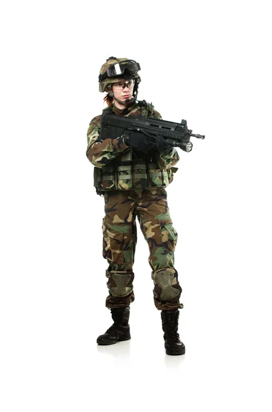NATO soldier in full gear. Stock Photo by ©Shell114 41985437