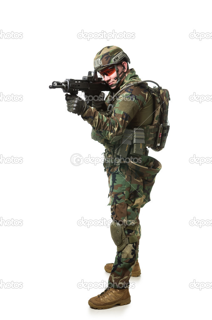 NATO soldier in full gear. Stock Photo by ©Shell114 41985483