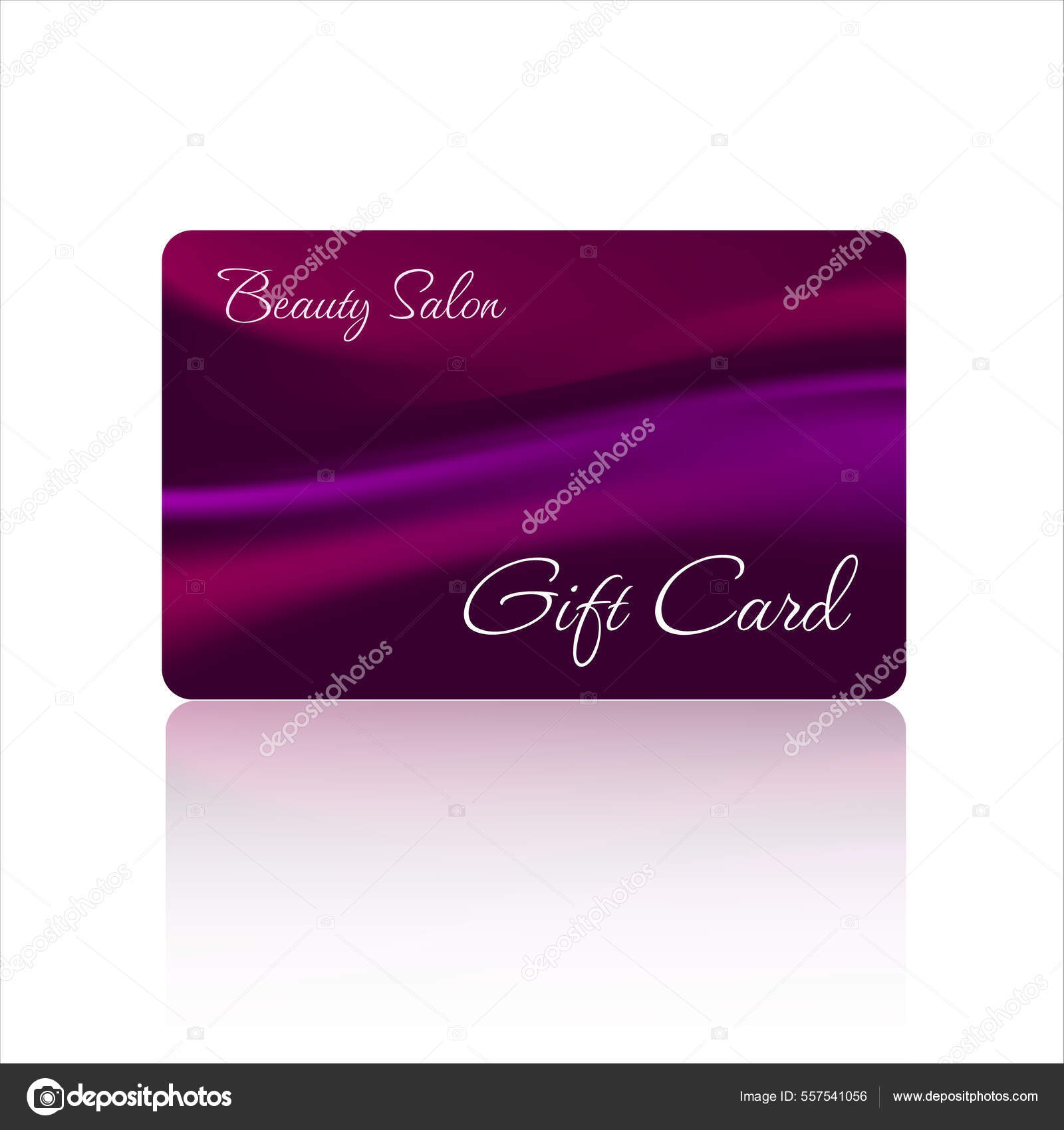 Gift card with beautiful design for beauty salon, spa, massage salon ...