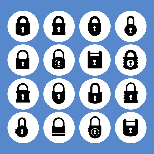 Lock icons set Stock Vector Image by ©alvaroc #27577473