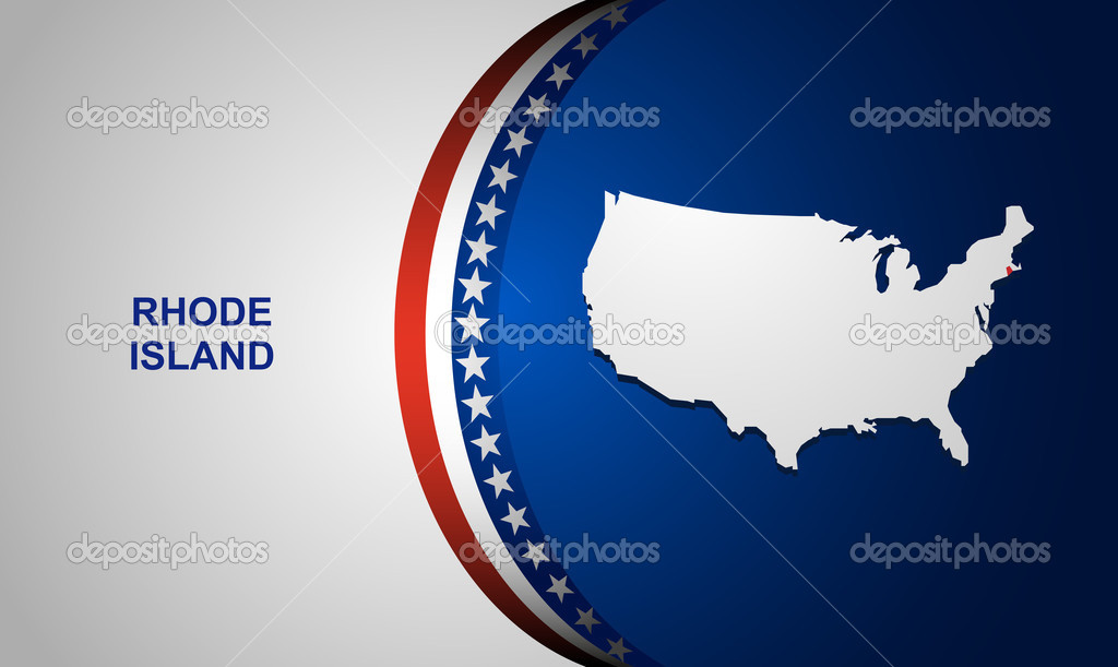 Rhode Island map vector background Stock Vector Image by ©Hydognik ...