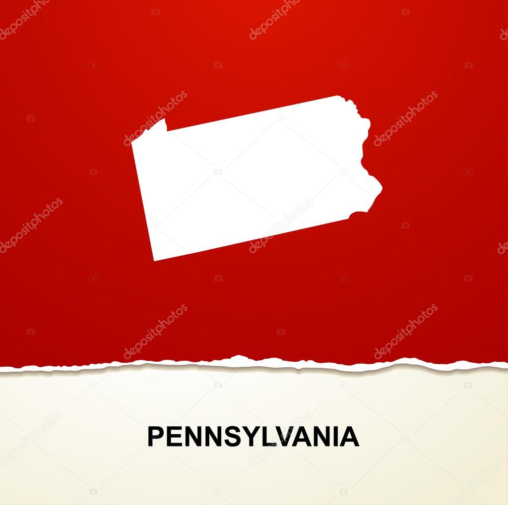 Pennsylvania map vector background Stock Vector Image by ©Hydognik ...