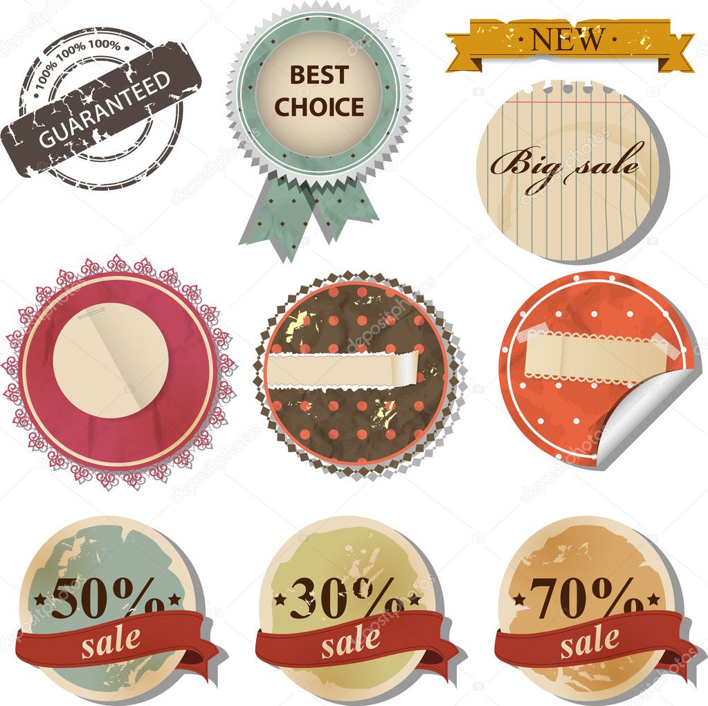 Vintage tags Stock Vector by ©578foot 12450871