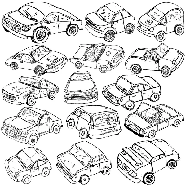 Grafika wektorowa Szkic samochody, Szkic samochody obrazy wektorowe ...