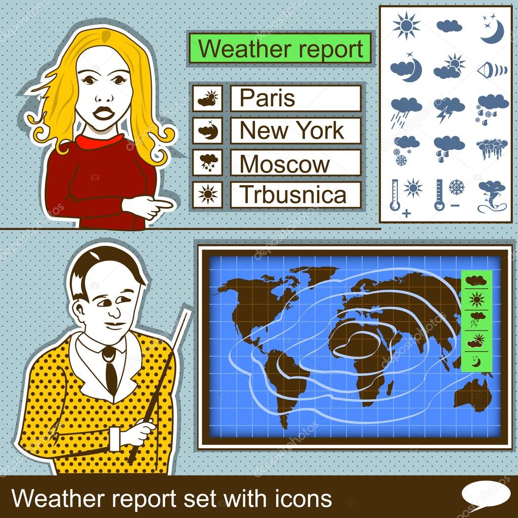 Kid Weather Reporter Clipart