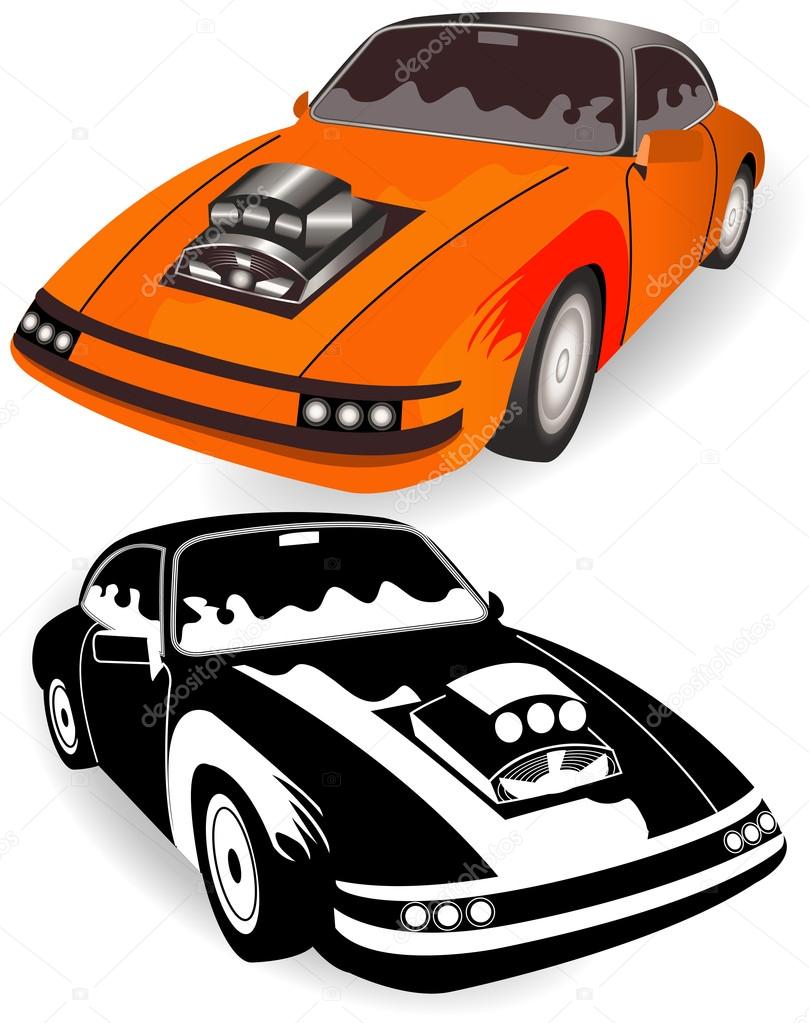 Vintage sport car Stock Vector Image by ©Stiven #32544907