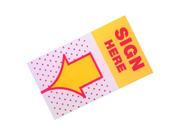 Sign Here Icon