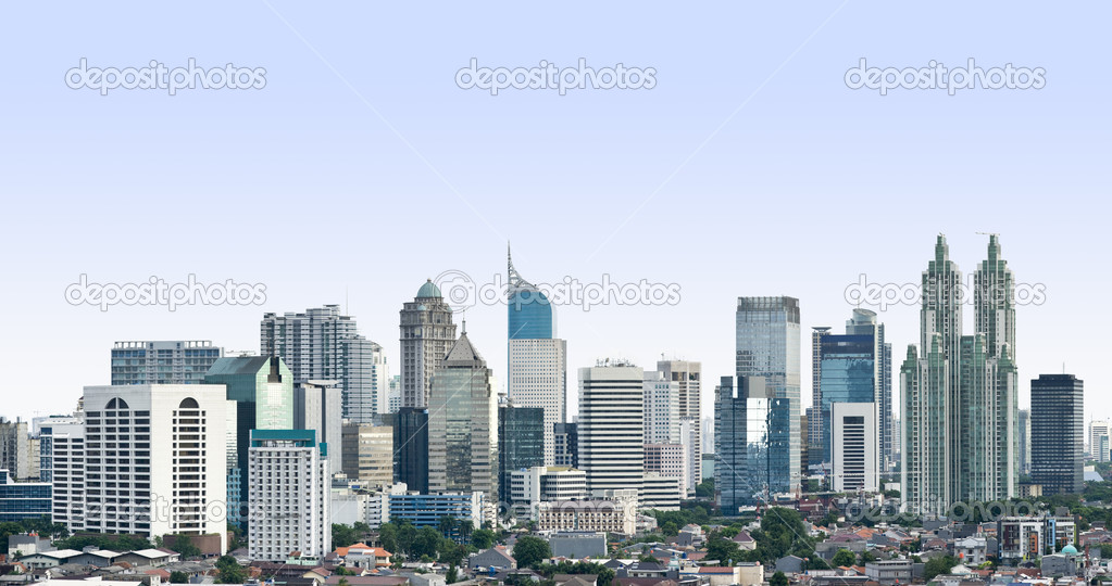 Jakarta City Panoramic Stock Photo by ©Daxiao_Productions 28402101
