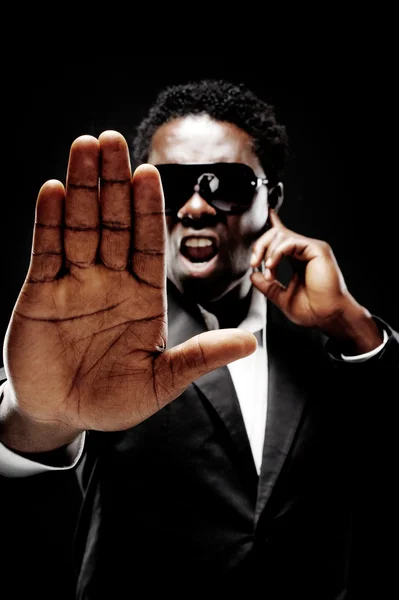 Bodyguard black man Stock Photo by ©Daxiao_Productions 28417051