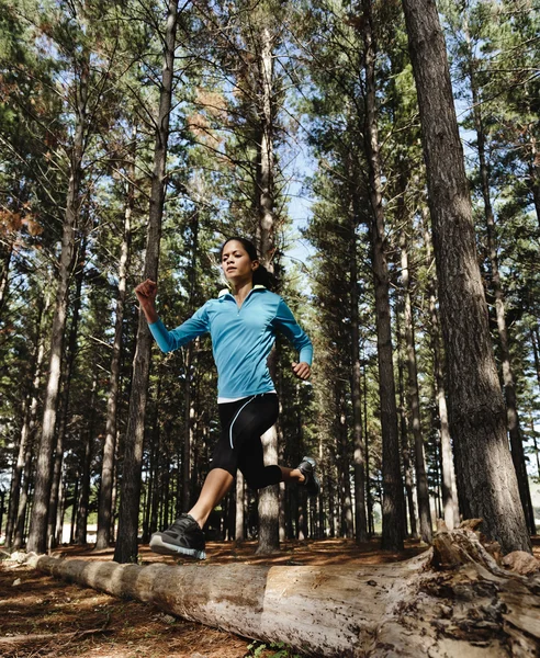 Forest running woman Stock Photo by ©Daxiao_Productions 28423739