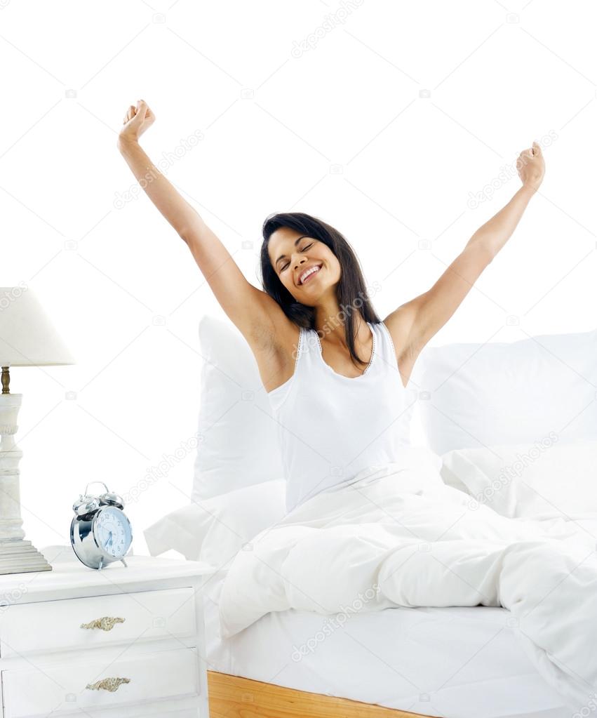 Waking up woman — Stock Photo © Daxiao_Productions #28421411 Waking up woman — Stock Photo © Daxiao_Productions #28421411