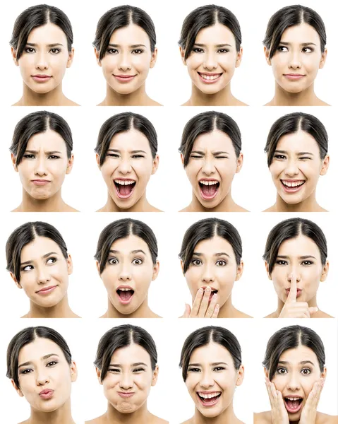 Multiple faces expressions — Stock Photo © ikostudio #8696157