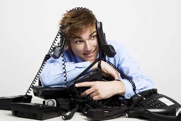 Wrapped in telephones Stock Photo by ©ikostudio 41313817