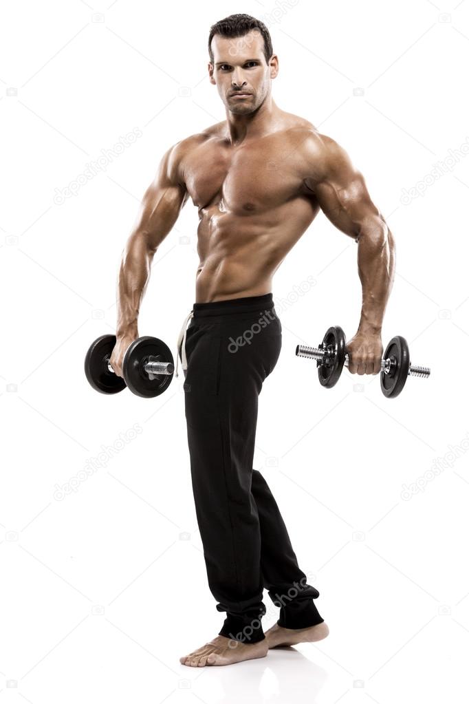 Guy Lifting Weights