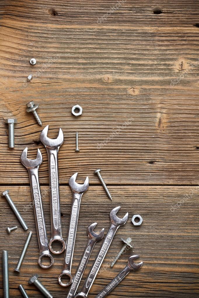 Wrench set and bolt Stock Photo by ©grafvision 13590195