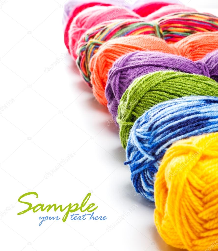 Multicolored yarns — Stock Photo © grafvision #23505225
