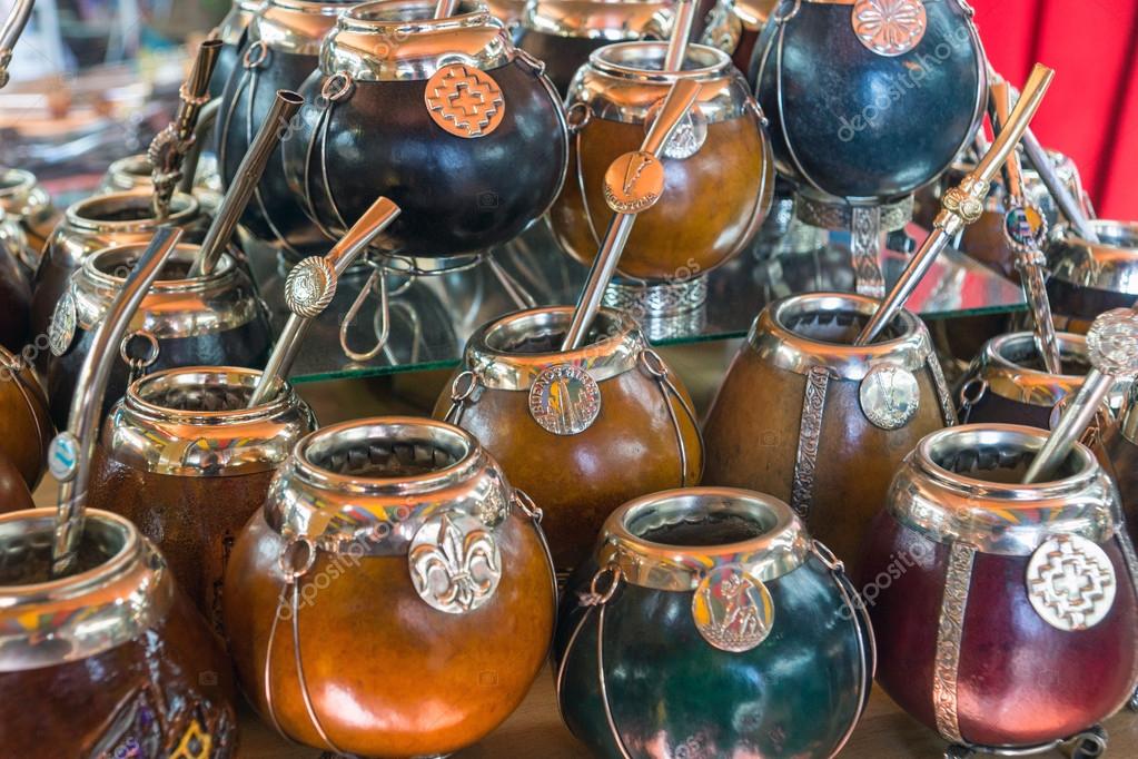 Calabash mate cups — Stock Photo © elxeneize #33365921