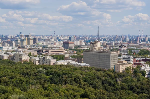 Residential areas in Moscow. Modern high-rise buildings and streets of ...