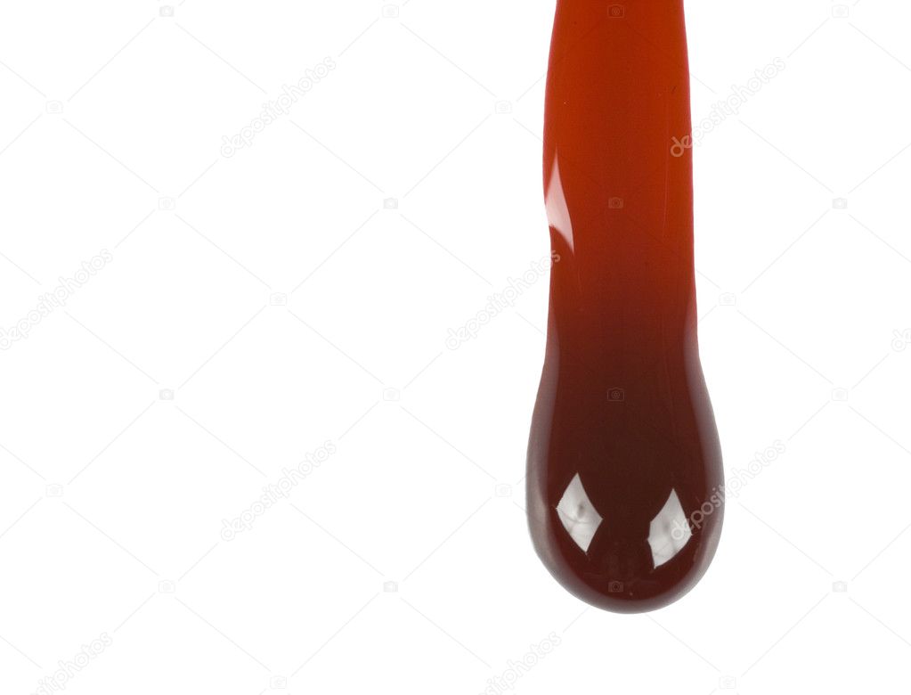 Blood drip isolated on white Stock Photo by ©Funniefarm5 14760317